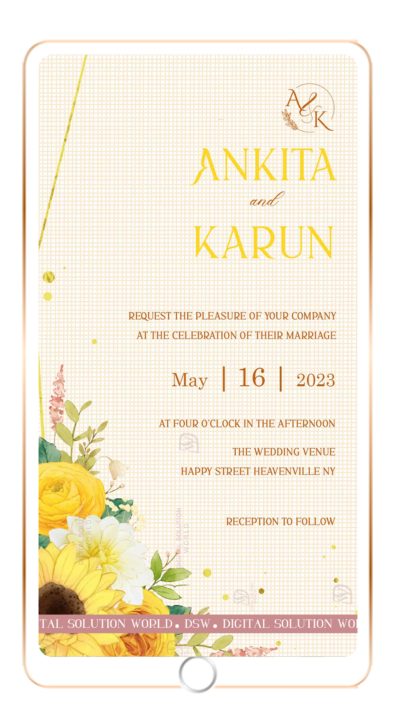 Digital Invitation Card for Wedding | Latest Wedding Invitation E-card ...