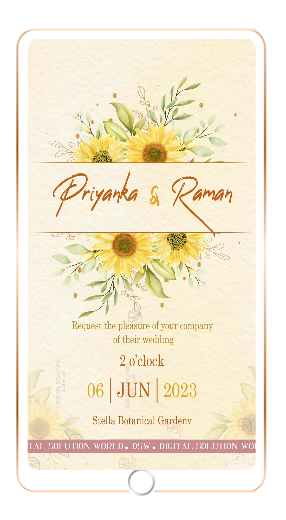 Flower Wedding Invitation Template 15 Stunning Spring Wedding